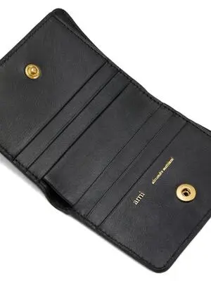 AMI Paris Carrousel Leather Wallet - Black