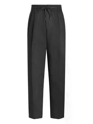 Dolce & Gabbana Tailored Drawstring Trousers - Grey