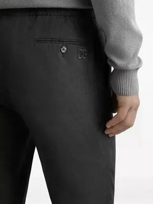 Dolce & Gabbana Tailored Drawstring Trousers - Grey