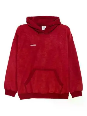 Vetements Logo-embroidered Hoodie - Red