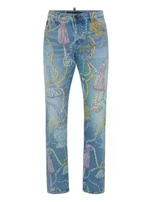 Philipp Plein Tassel-print Jeans