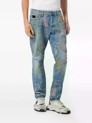 Philipp Plein Tassel-print Jeans