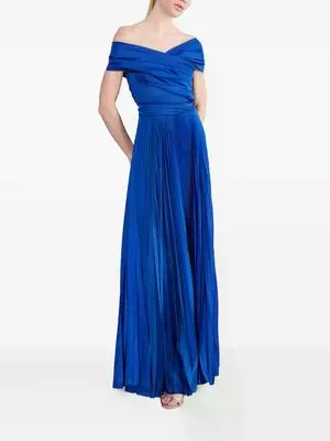 Talbot Runhof Pleated Evening Dresses