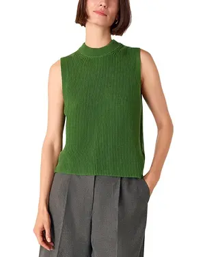 Whistles Sleeveless Ribbed Knit Top