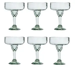 10 STRAWBERRY STREET S/6 Optic Swirl Mexican Ma Rgarita Glasses - One-color