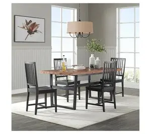 ALATERRE FURNITURE Walden 72' Wood Dining Table And 4 Chairs - One-color