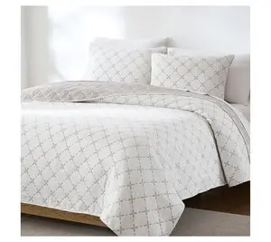 LUSH DECOR Diamond Leaf Jacquard Coverlet Set King