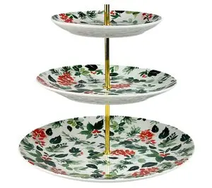10 STRAWBERRY STREET Holly 3-tier Serving Stand