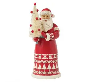 JIM SHORE Heartwood Creek Nordic Noel Santa Sis Al Tree 10.04in - One-color