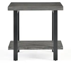 ALATERRE FURNITURE 27' Rustic End Table 2-tier Side