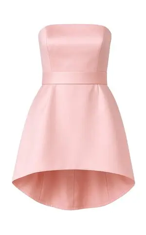 THE NEW ARRIVALS ILKYAZ OZEL Lee Strapless Satin Top - Pink