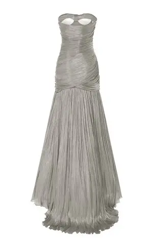 MARMAR HALIM Strapless Gathered Gown