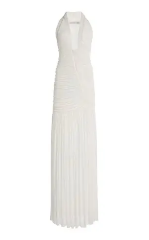 Christopher Esber Orion Ruched Gown - White