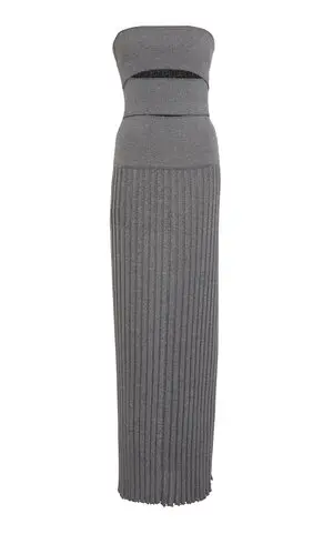 CHRISTOPHER ESBER Slash Knit Maxi Dress