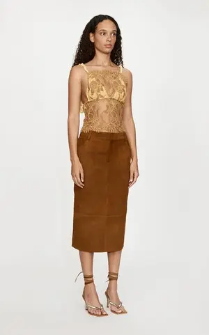 Christopher Esber Aluna Draped Lace Top