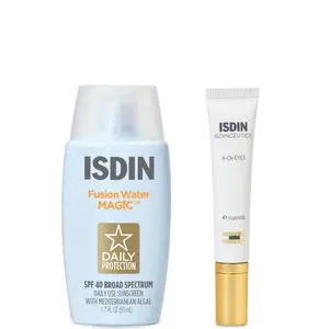 ISDIN Fusion Water Magic Spf40 50ml & Ceutics K-ox Eyes Dark Circles & Puffiness Eye Cream Duo - One-color