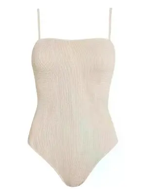 Faithfull The Brand Minnelli Textured Swimsuit - Neutrals
