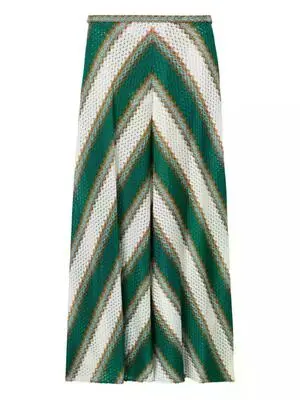 La DoubleJ Diagonal-stripe Maxi Skirt