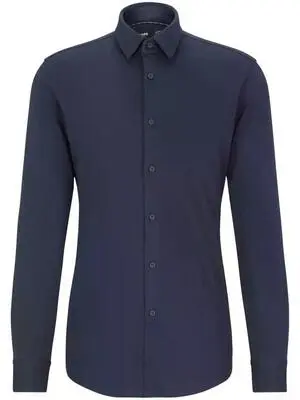 BOSS Long-sleeve Button-up Shirt - Blue
