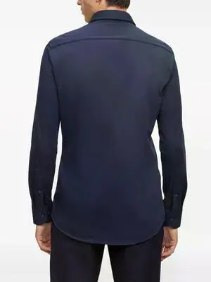 BOSS Long-sleeve Button-up Shirt - Blue