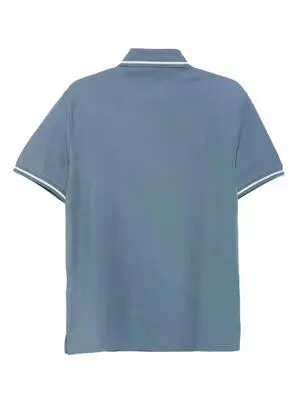 Emporio Armani Tipped-collar Cotton Polo Shirt - Blue