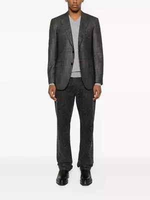 Fedeli V-neck Cashmere Sweater - Grey