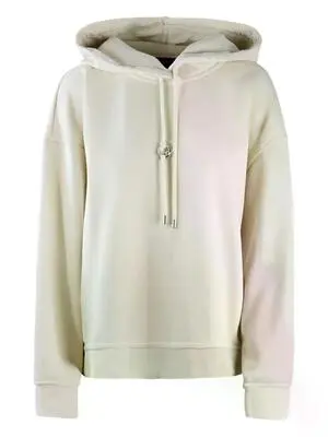 Sportmax Logo-plaque Hoodie - Neutrals