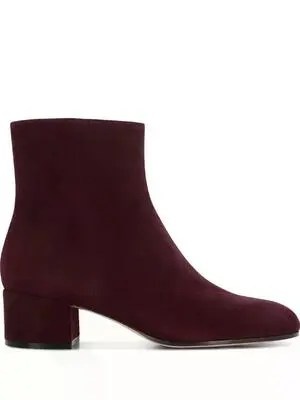 GIANVITO ROSSI 70mm Joelle Suede Ankle Boots - Red