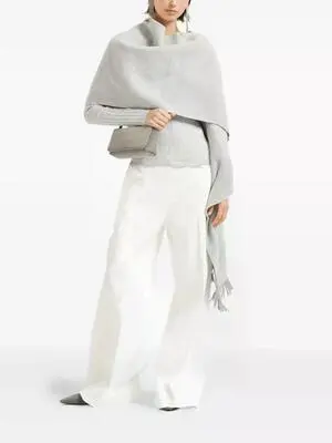 Brunello Cucinelli Ribbed V-neck Top