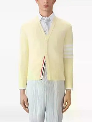 Thom Browne 4-bar Stripe Cardigan - Yellow