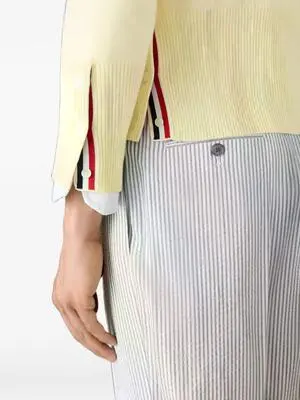 Thom Browne 4-bar Stripe Cardigan - Yellow