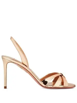 AQUAZZURA 85mm Slingback Knotted Pumps