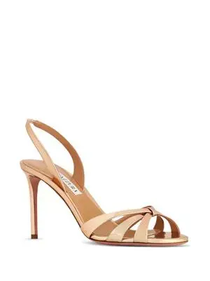 AQUAZZURA 85mm Slingback Knotted Pumps