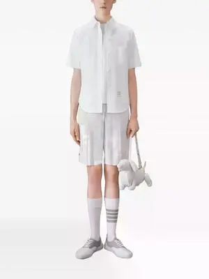 Thom Browne 4-bar Stripe-detail T-shirt - White