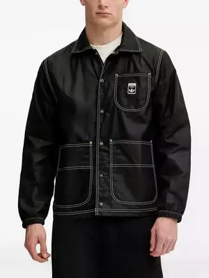 Adidas Contrast-stitch Coach Shirt Jacket