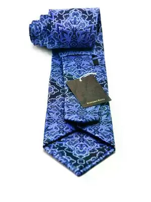 Stefano Ricci Paisley Silk Necktie - Blue