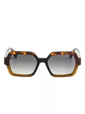 GIGI STUDIOS Hexagonal-frame Sunglasses - Brown