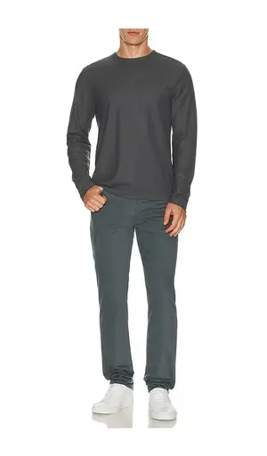 Vince Pima Pique Long Sleeve Tee In . Also