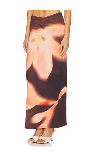 THE WOLF GANG Veda Maxi Skirt - Pink