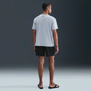 Nike Swim Swoosh Hydroguard Short-sleeve Top - Grey