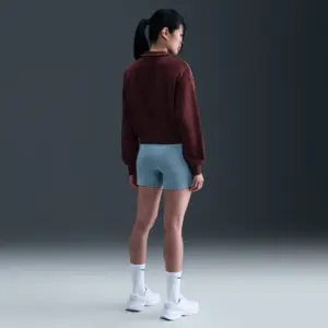 Nike Sportswear Phoenix Fleece 1/4-zip Cropped Sweatshirt - Red