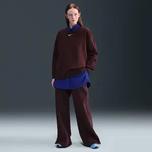 Nike Sportswear Phoenix Fleece High-waisted Wide-leg Pants - Red