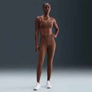 Nike One High-waisted 7/8 Leggings With Pockets - Brown