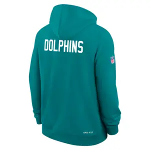 Nike Miami Dolphins Alt Offensive Set Play Sideline Nfl Pullover Hoodie - Green