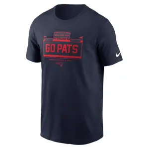 Nike New England Patriots Local Essential Men's Nfl T-shirt Blue