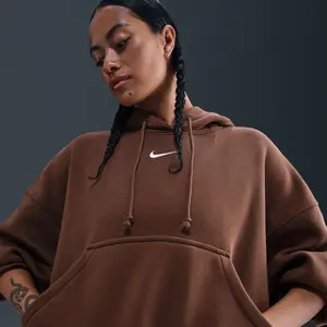 Nike Sportswear Phoenix Fleece Over-oversized Pullover Hoodie - Brown