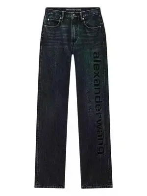 Alexander Wang Logo-detail Jeans - Grey