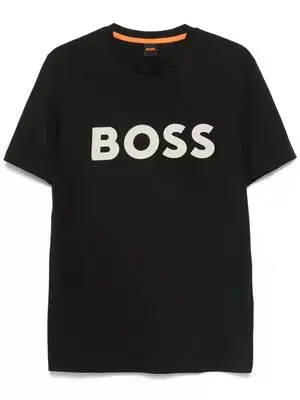 BOSS Cotton-jersey T-shirt With Large Logo Print