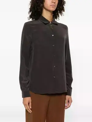 Pinko Silk Button-down Shirt - Grey
