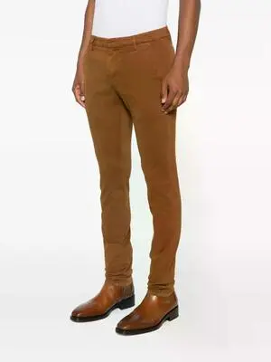 DONDUP Cotton Twill Trousers - Brown